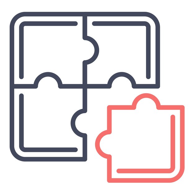 Premium Vector | Puzzle solution vector illustration style Premium Vector | Puzzle solution vector illustration style