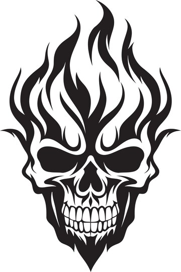 Premium Vector | Pyre Pathway Skeletons Flame Journey Premium Vector | Pyre Pathway Skeletons Flame Journey