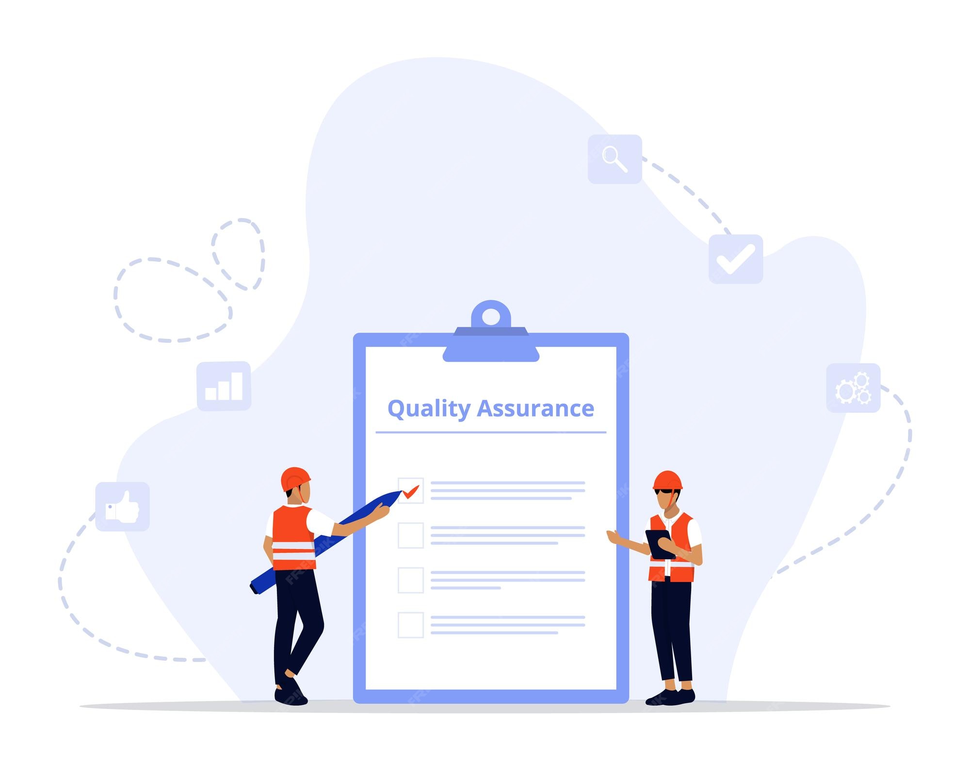 Premium Vector | Qa engineers concept illustration Premium Vector | Qa engineers concept illustration