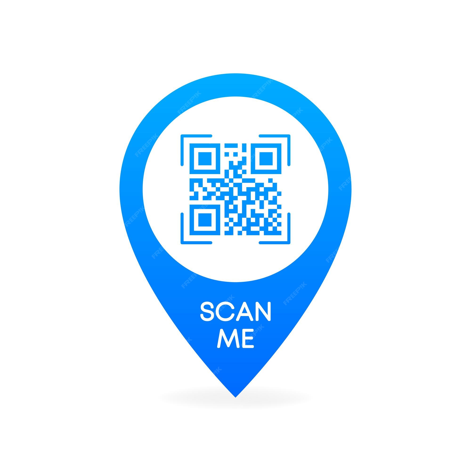 스마트폰용 Qr 코드 스캔 모바일 앱 및 결제를 위한 Qr 코드입니다 Qr 코드 프레임 벡터 템플릿 마커 포인트 벡터