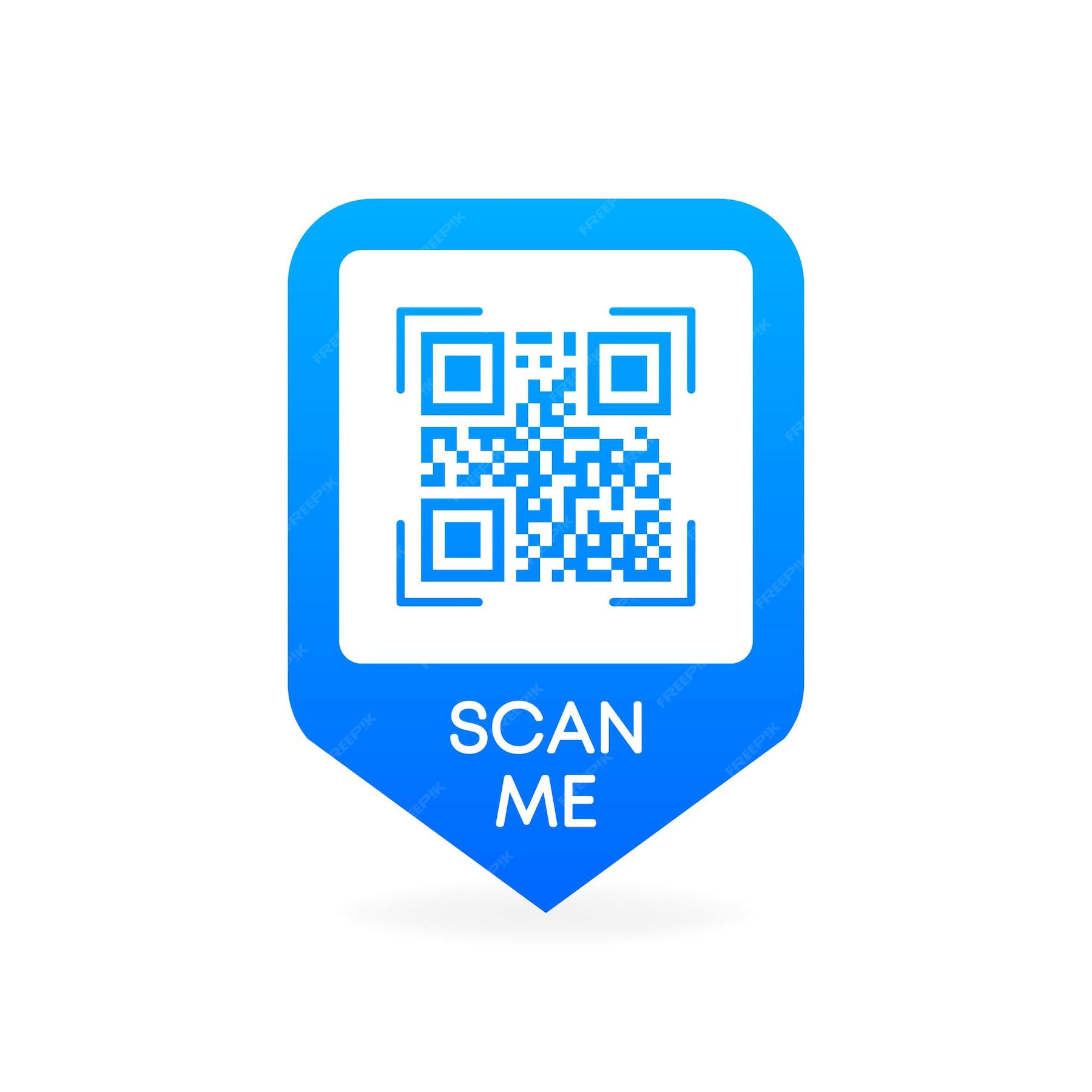 스마트폰용 Qr 코드 스캔 모바일 앱 및 결제를 위한 Qr 코드입니다 Qr 코드 프레임 벡터 템플릿 마커 포인트 벡터 일러스트 레이 션 프리미엄 벡터