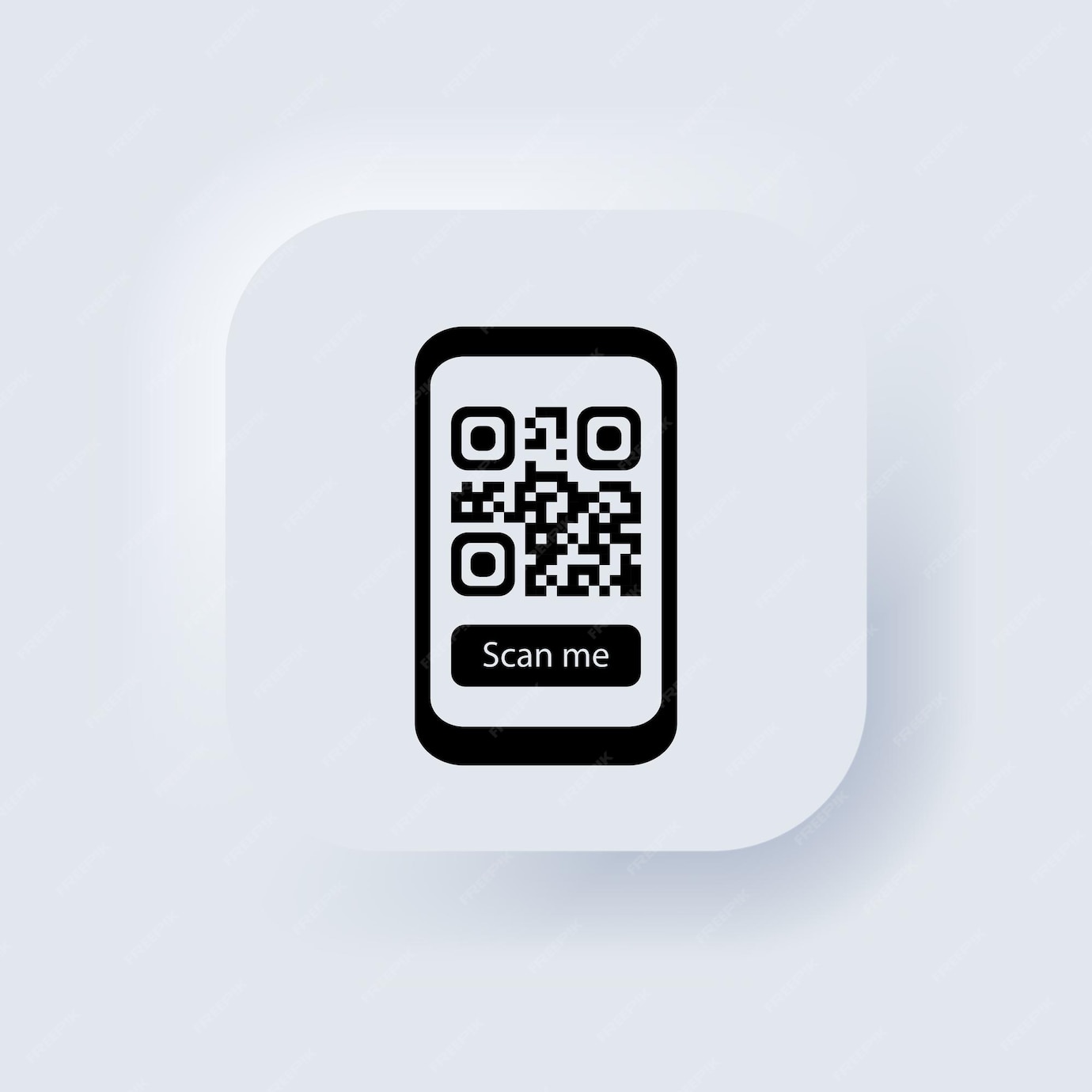 Premium Vector | Qr code scan me icon. qr code for mobile app, payment ...