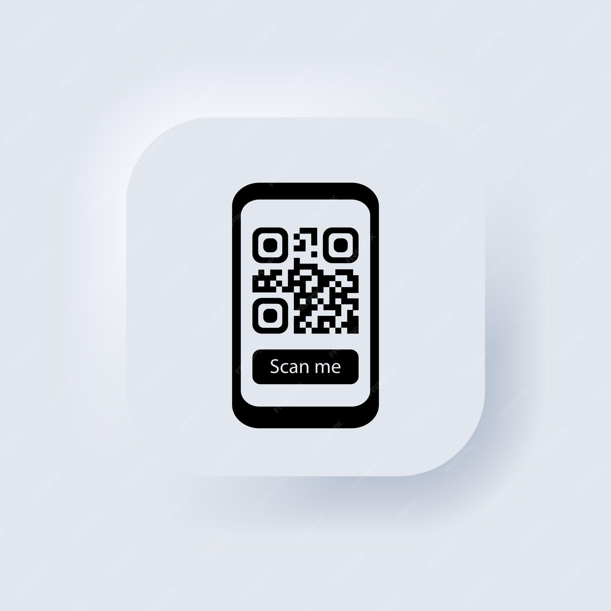 Premium Vector | Qr code scan me icon. qr code for mobile app, payment ...