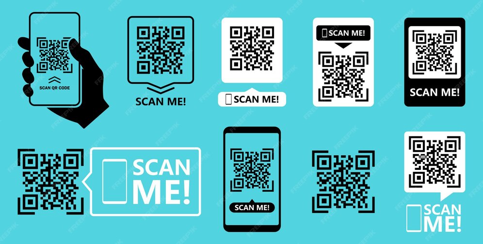 Premium Vector | Qr code scan for smartphone. qr code frame vector set ...