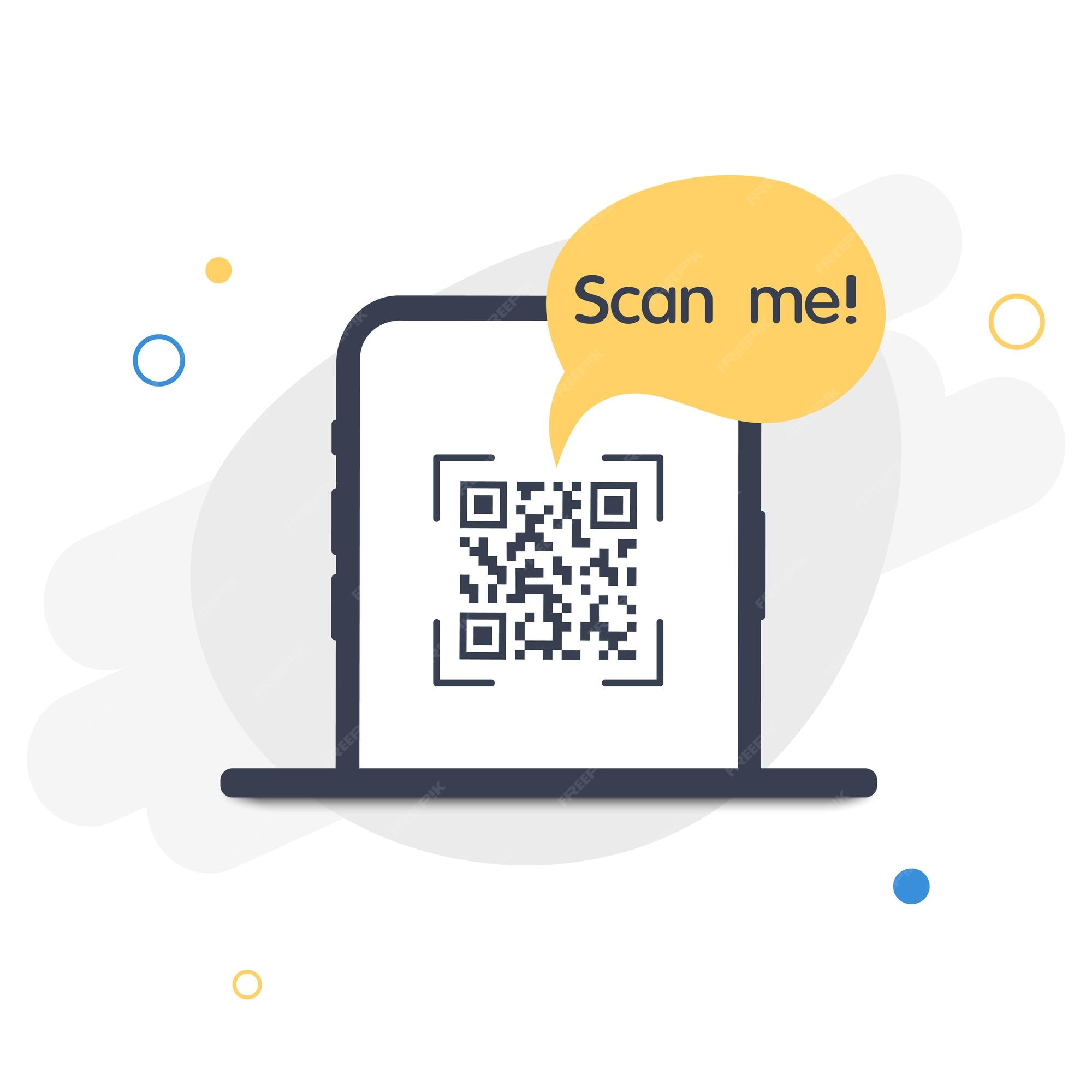 Premium Vector Qr Code Scan To Smartphone Qr Code For Payment Mobile Phone Scanning Qrcode