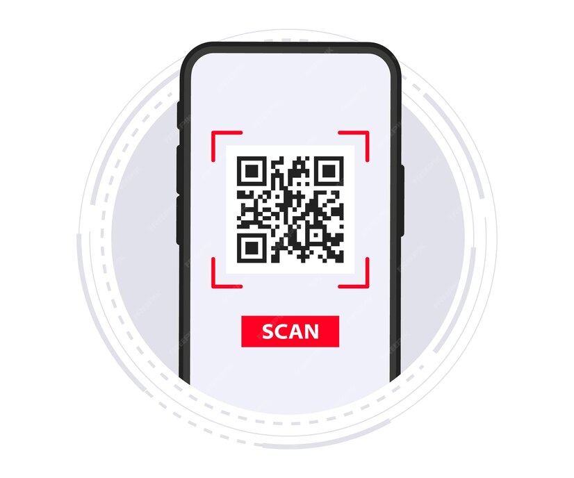 스마트폰 비접촉 결제로 Qr 코드 스캔 Qr 코드 바코드 방문 페이지 템플릿 Ui 웹 모바일 앱 배너 전단지에 사용할 수