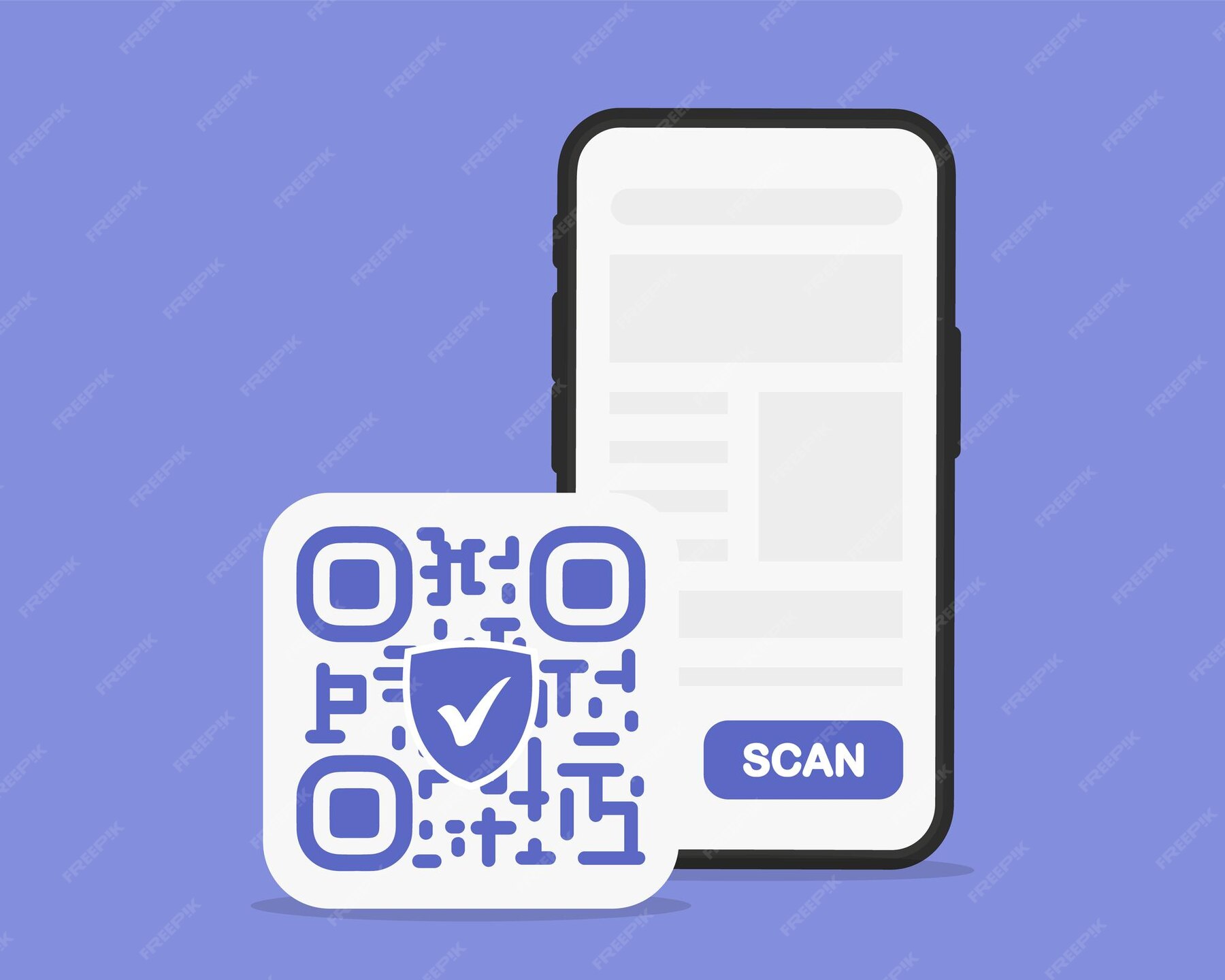 스마트폰 비접촉 결제로 Qr 코드 스캔 Qr 코드 바코드 방문 페이지 템플릿 Ui 웹 모바일 앱 배너 전단지에 사용할 수