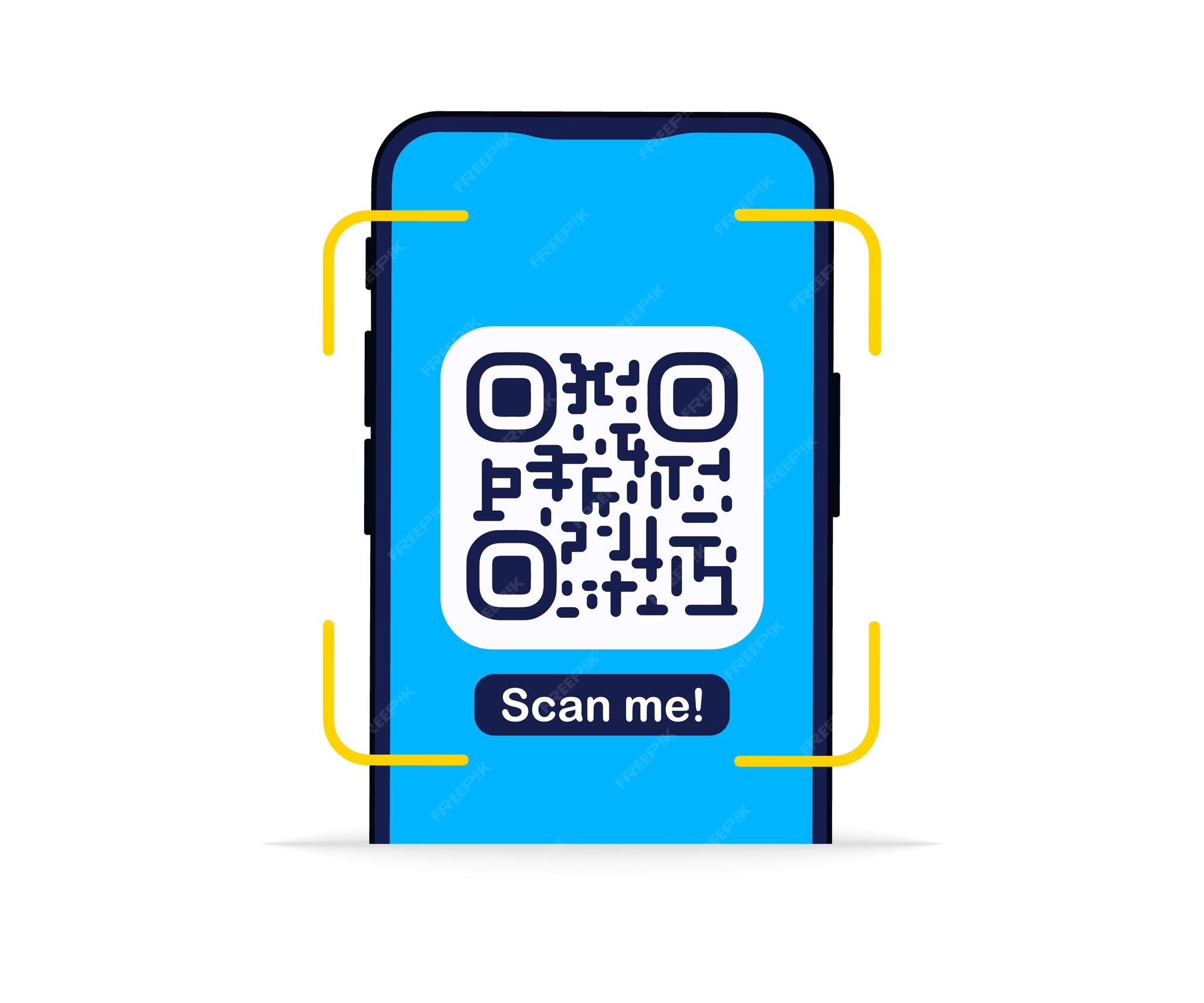 스마트폰 비접촉 결제로 Qr 코드 스캔 Qr 코드 바코드 방문 페이지 템플릿 Ui 웹 모바일 앱 배너 전단지에 사용할 수