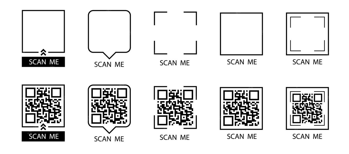 Premium Vector | QR code set Scan Me Scan qr code icon Template of ...