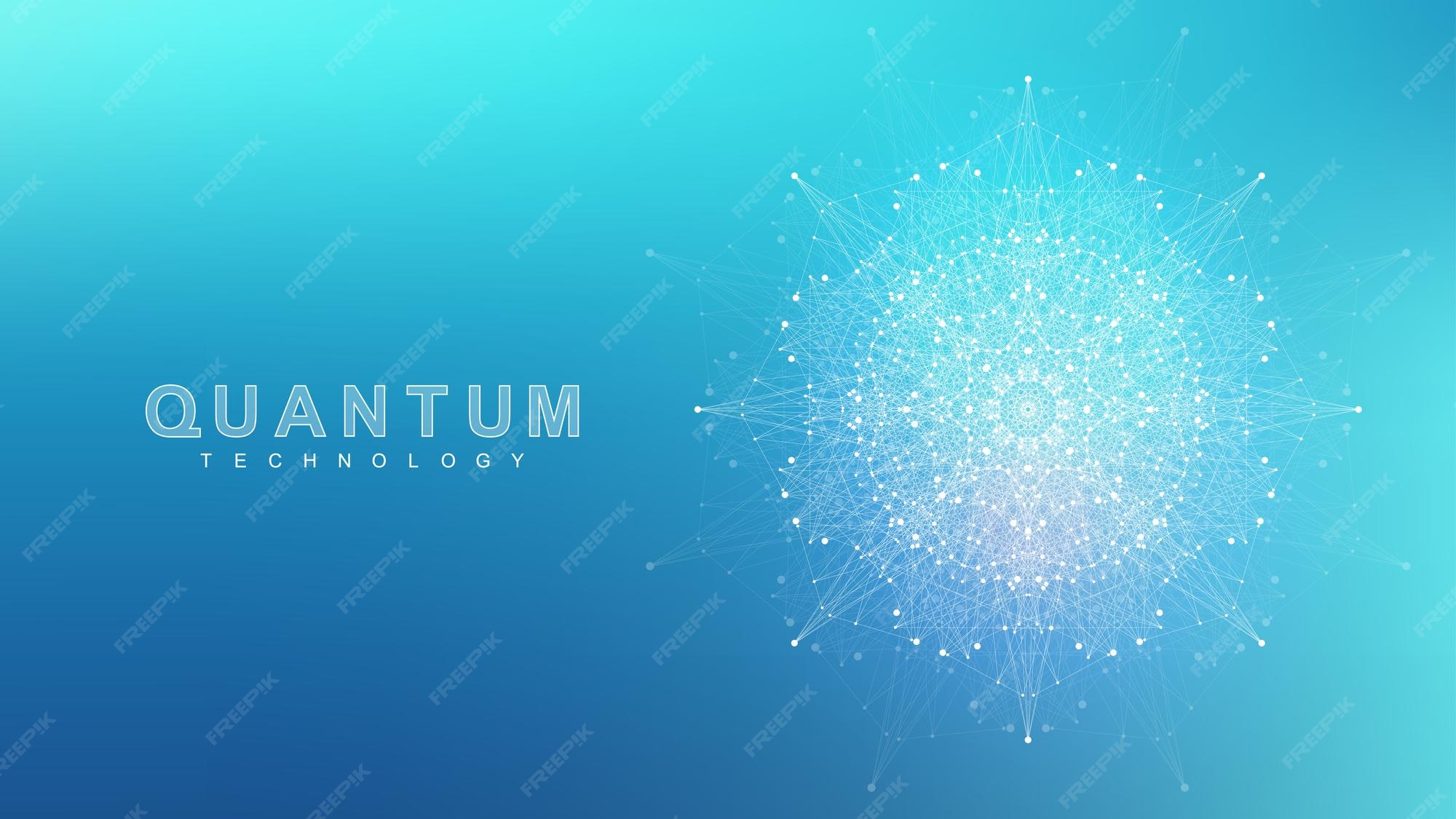 Premium Vector | Quantum computer innovation technology concept Sphere explosion background Deep ...