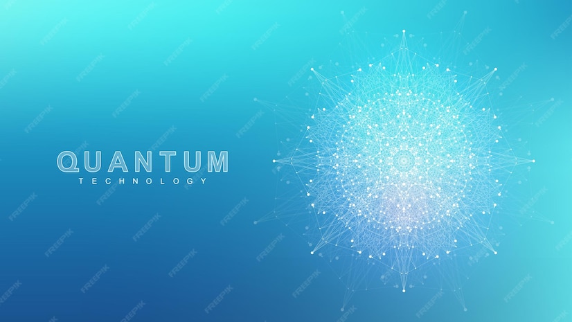 Premium Vector | Quantum computer innovation technology concept Sphere ...