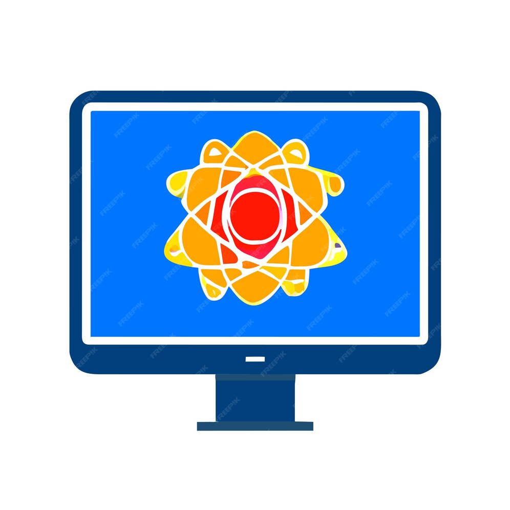 Premium Vector | Quantum computer programming vector graphics ...