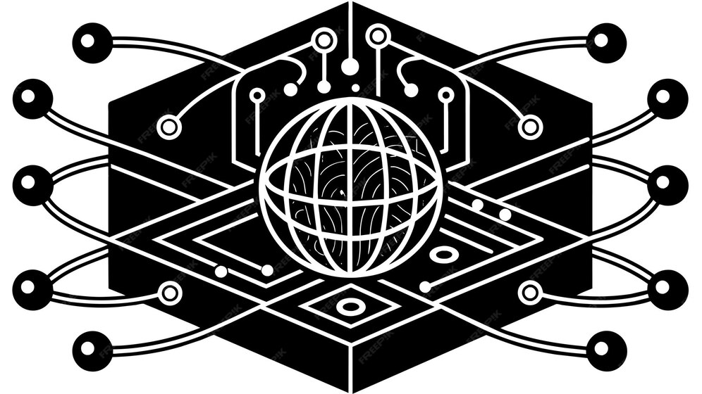 Premium Vector | Quantum computer programming vector graphics ...