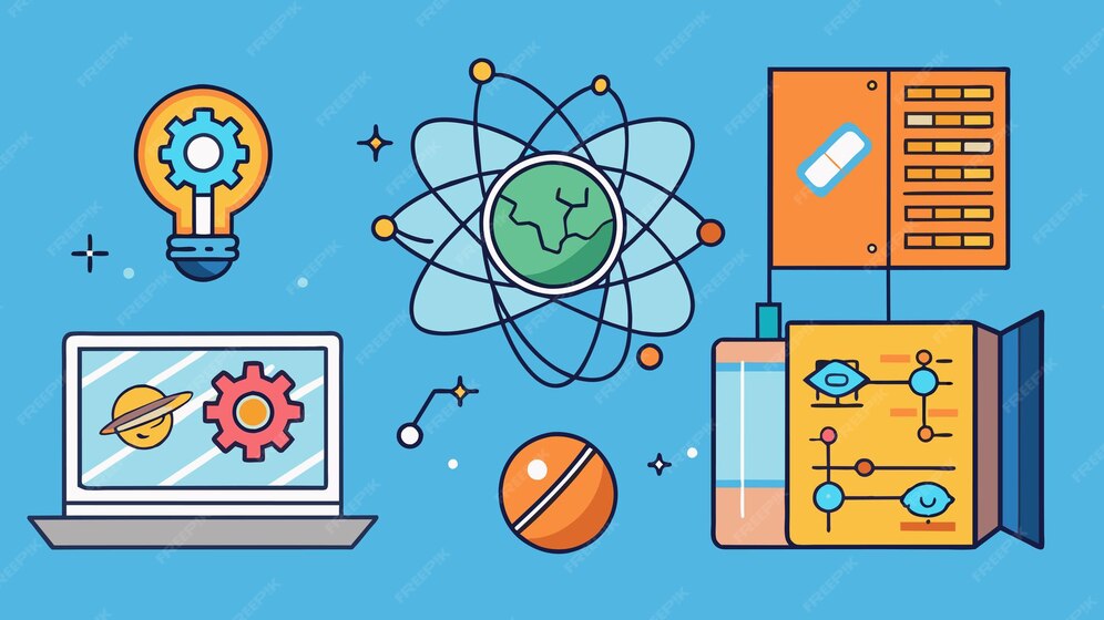 Premium Vector | Quantum computer programming vector graphics ...