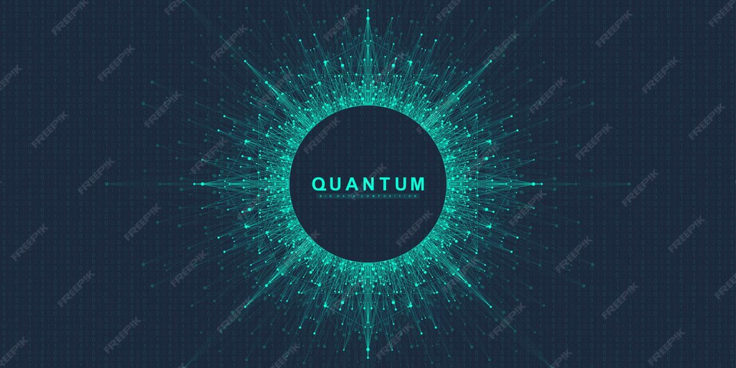 Premium Vector | Quantum computer technology concept. sphere explosion ...