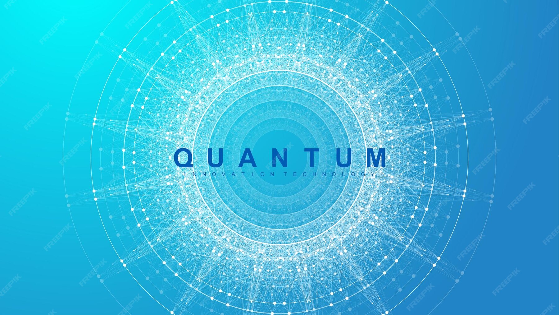 Premium Vector | Quantum computing concept Deep learning artificial intelligence Big data ...