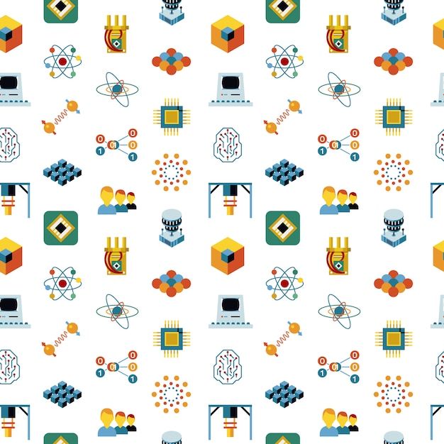 Premium Vector | Quantum computing icons collection Premium Vector | Quantum computing icons collection