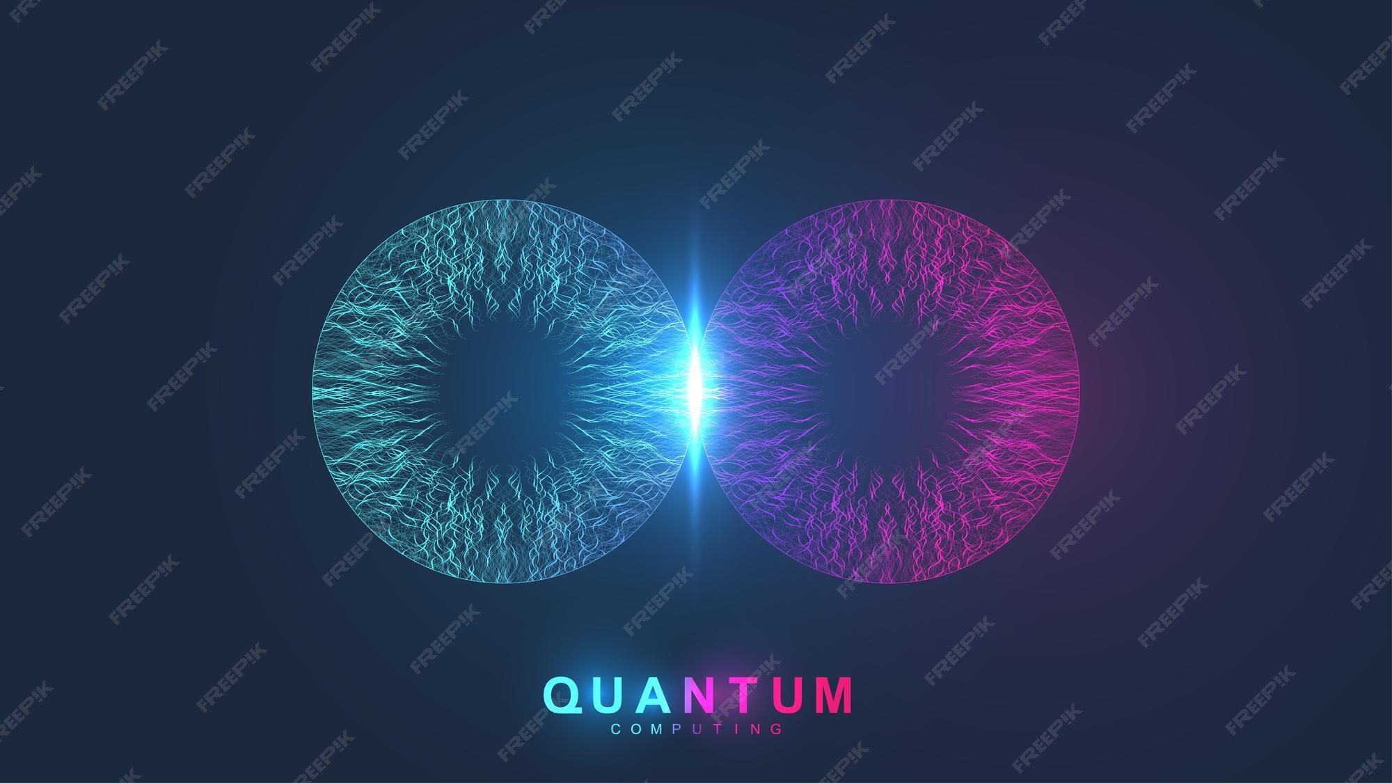 Premium Vector Quantum Computing Systems Quantum Physics Deep