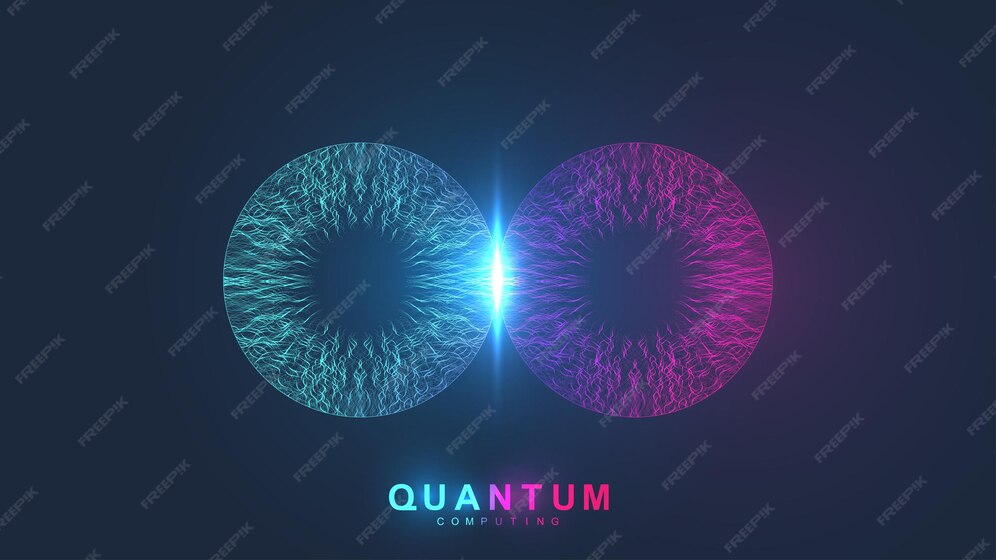 Premium Vector | Quantum computing systems. quantum physics. deep ...
