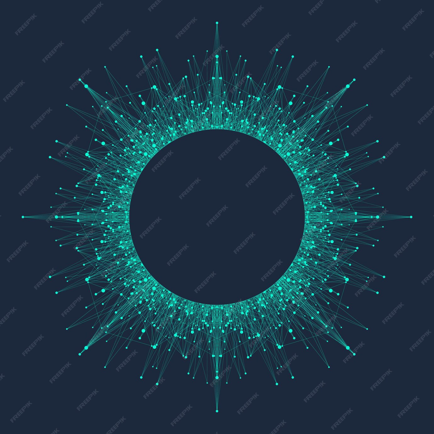 Premium Vector | Quantum computing technology concept. Deep learning ...