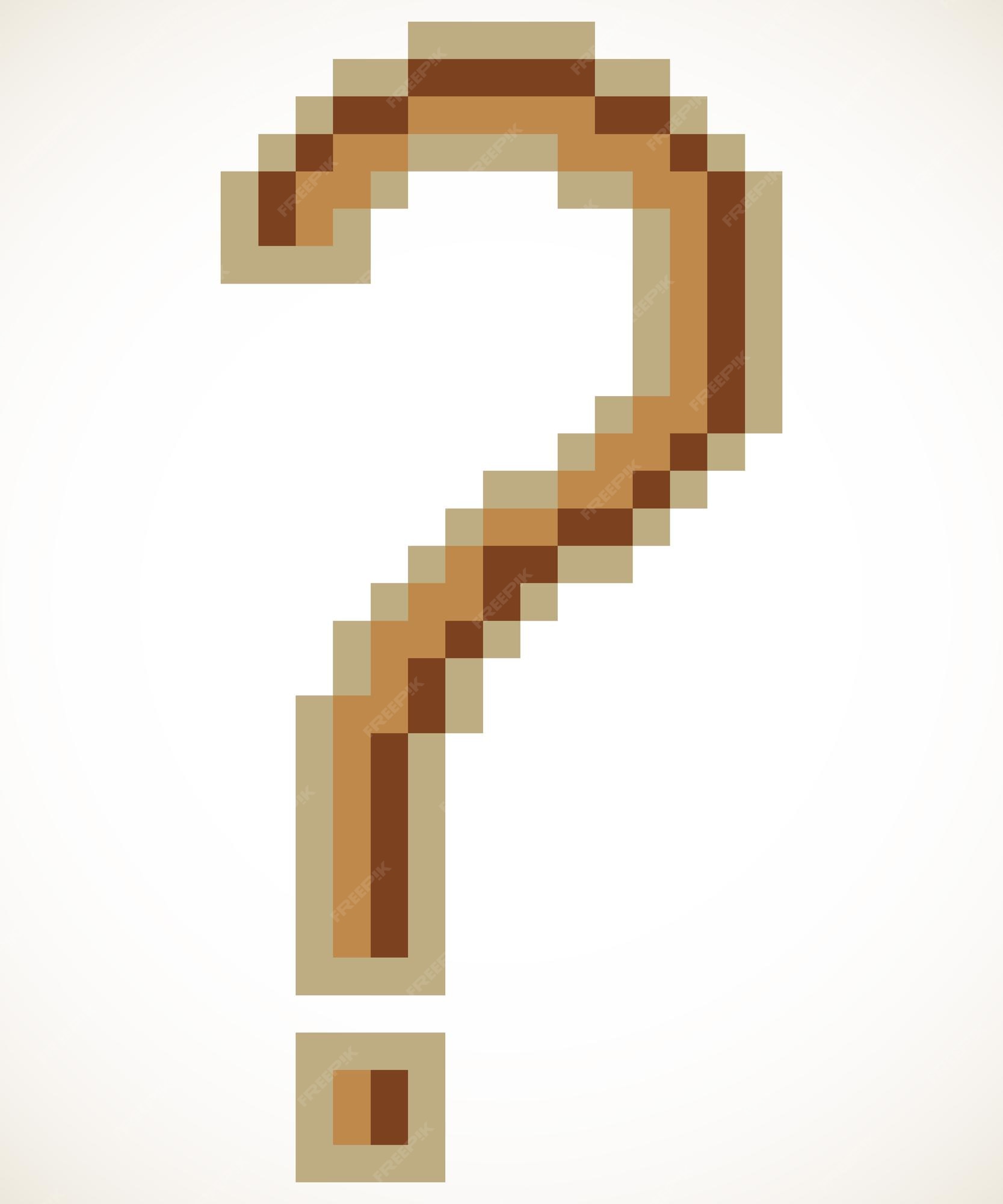 Premium Vector | Question mark icon pixel art design. Premium Vector | Question mark icon pixel art design.