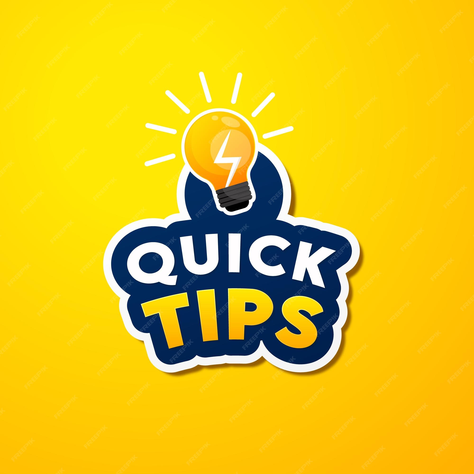 Premium Vector | Quick tips gradient vector design Premium Vector | Quick tips gradient vector design