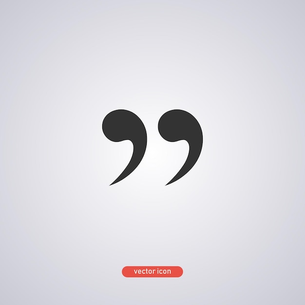 Premium Vector | Quote_icon vector illustration Premium Vector | Quote_icon vector illustration