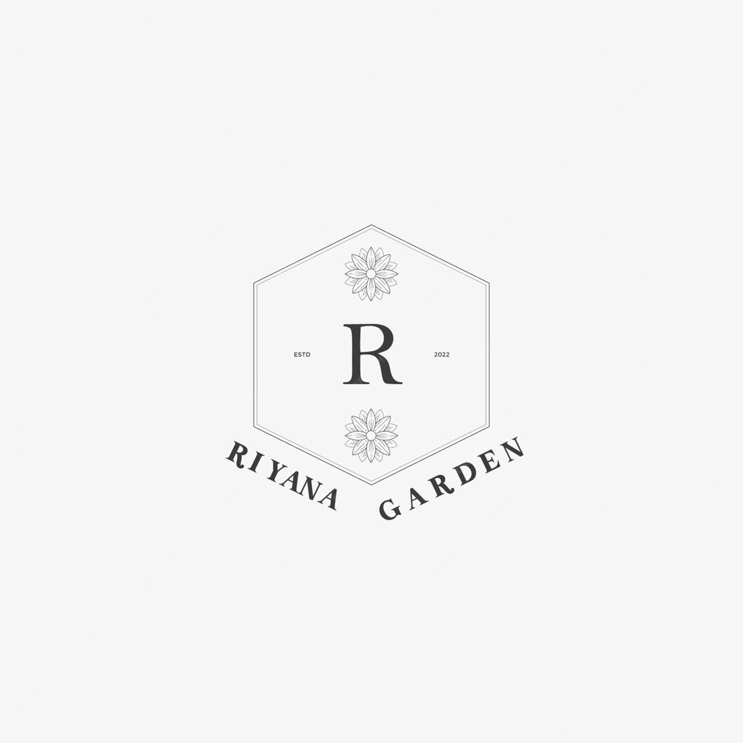 Premium Vector R Letter Logo With Creative Floral Concept For Company
