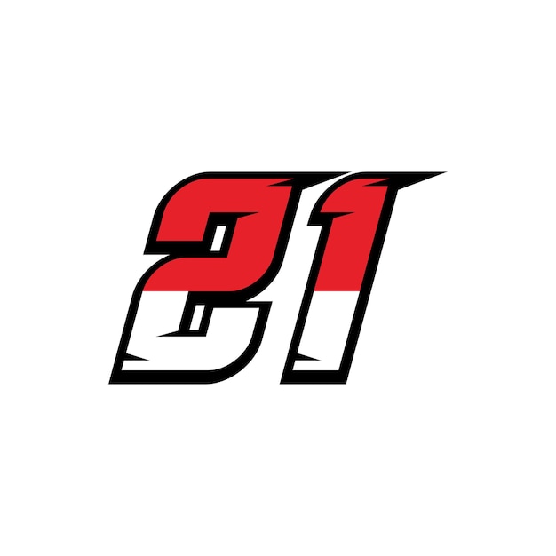 Premium Vector | Racing number 21 Premium Vector | Racing number 21