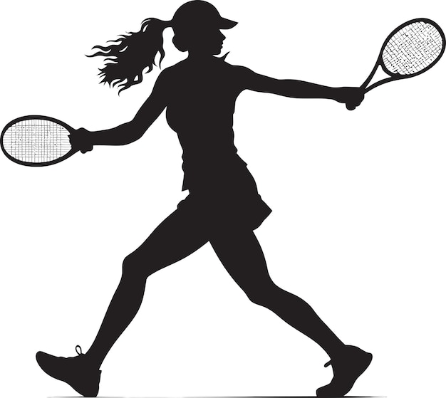 Racket Radiance Vector Logo Design for Female Tennis Brilliance Dynamic ... Racket Radiance Vector Logo Design for Female Tennis Brilliance Dynamic ...