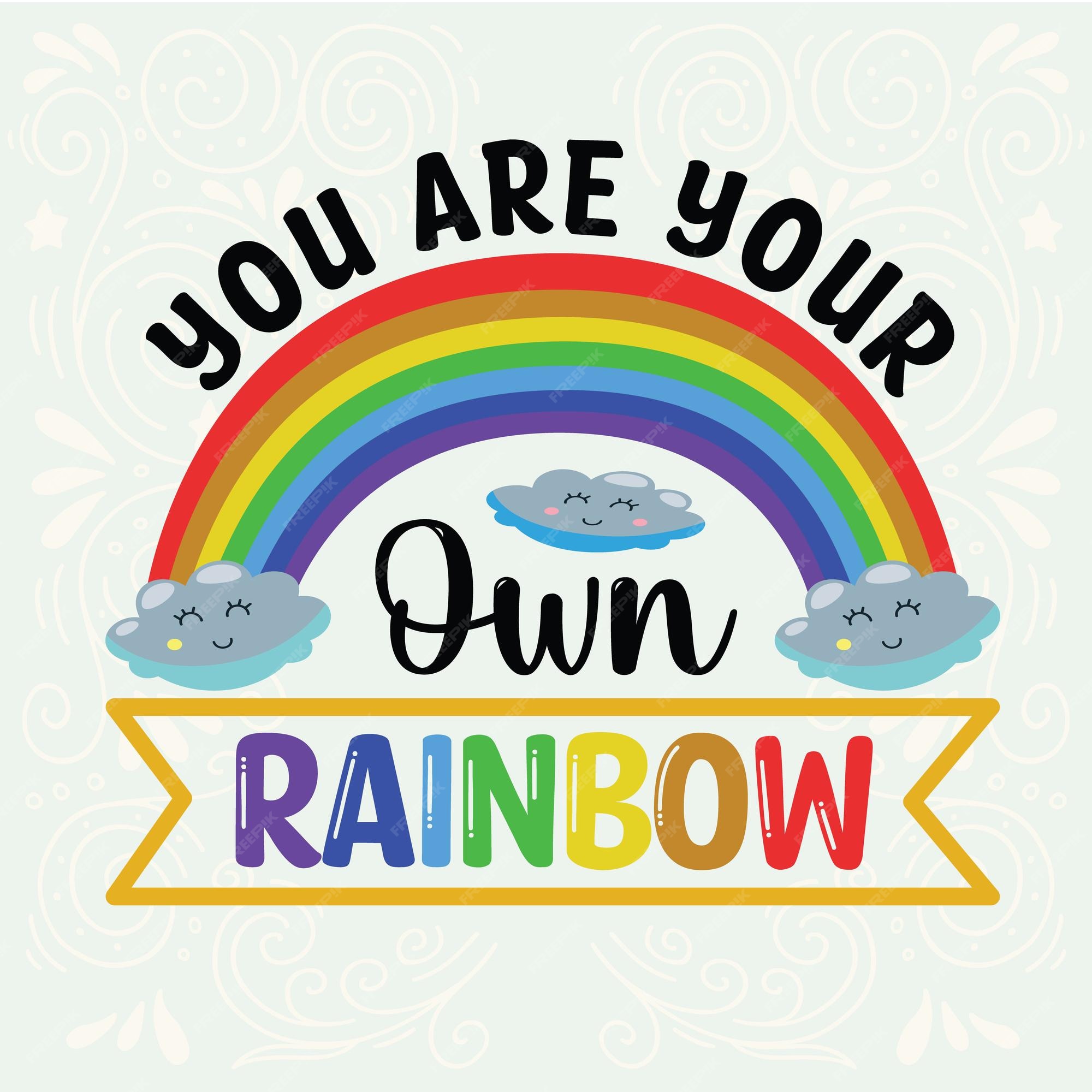 Premium Vector Rainbow T Shirt Design