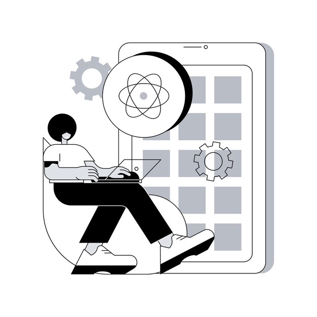 Premium Vector | React native mobile app abstract concept vector ... Premium Vector | React native mobile app abstract concept vector ...