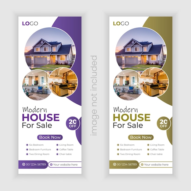 Premium Vector | Real estate agency roll up banner design template Premium Vector | Real estate agency roll up banner design template