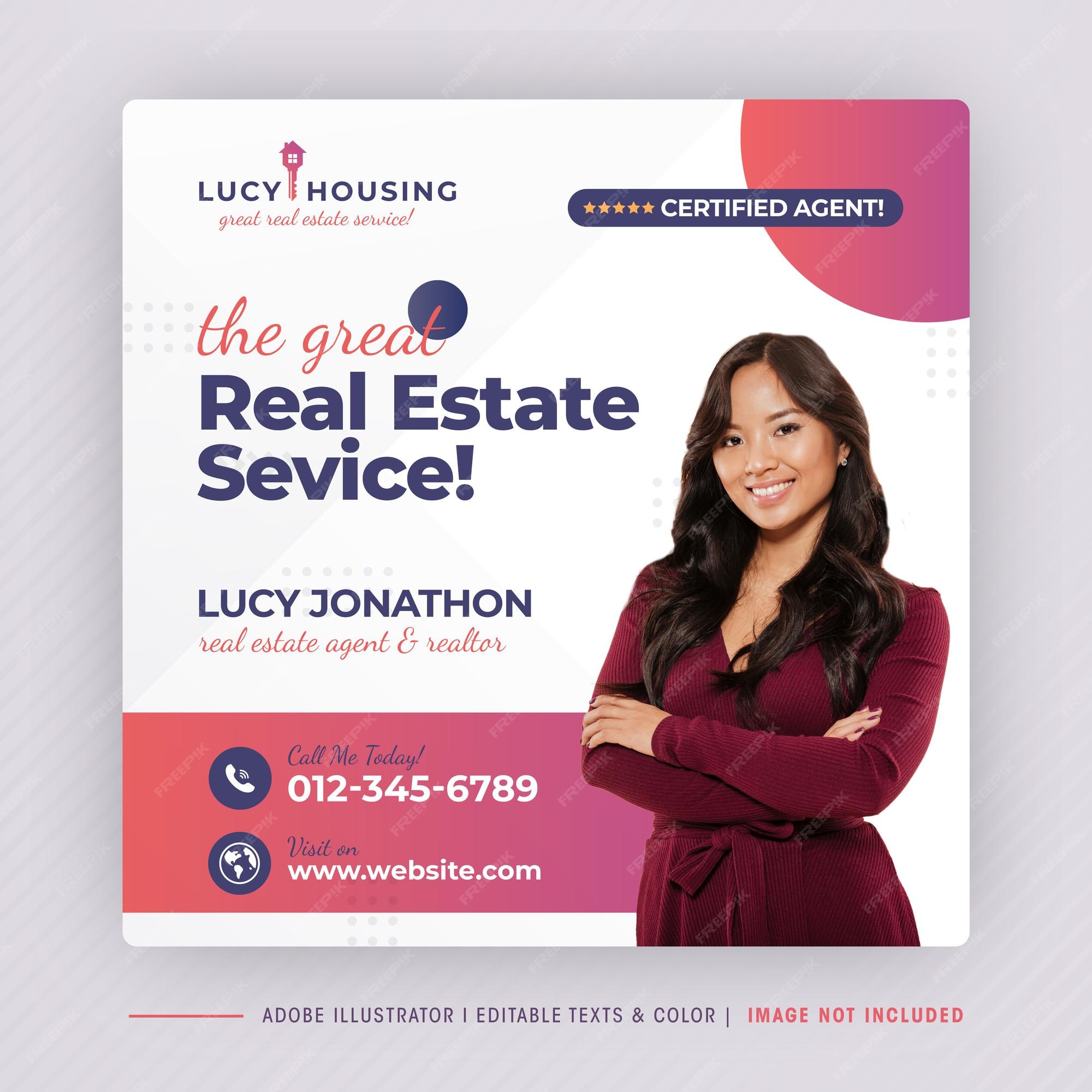 Premium Vector | Real Estate Service Social Media post Design or Real ... Premium Vector | Real Estate Service Social Media post Design or Real ...