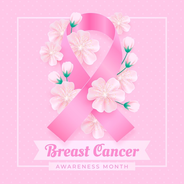 Premium Vector Realistic Breast Cancer Awareness Month Illustration