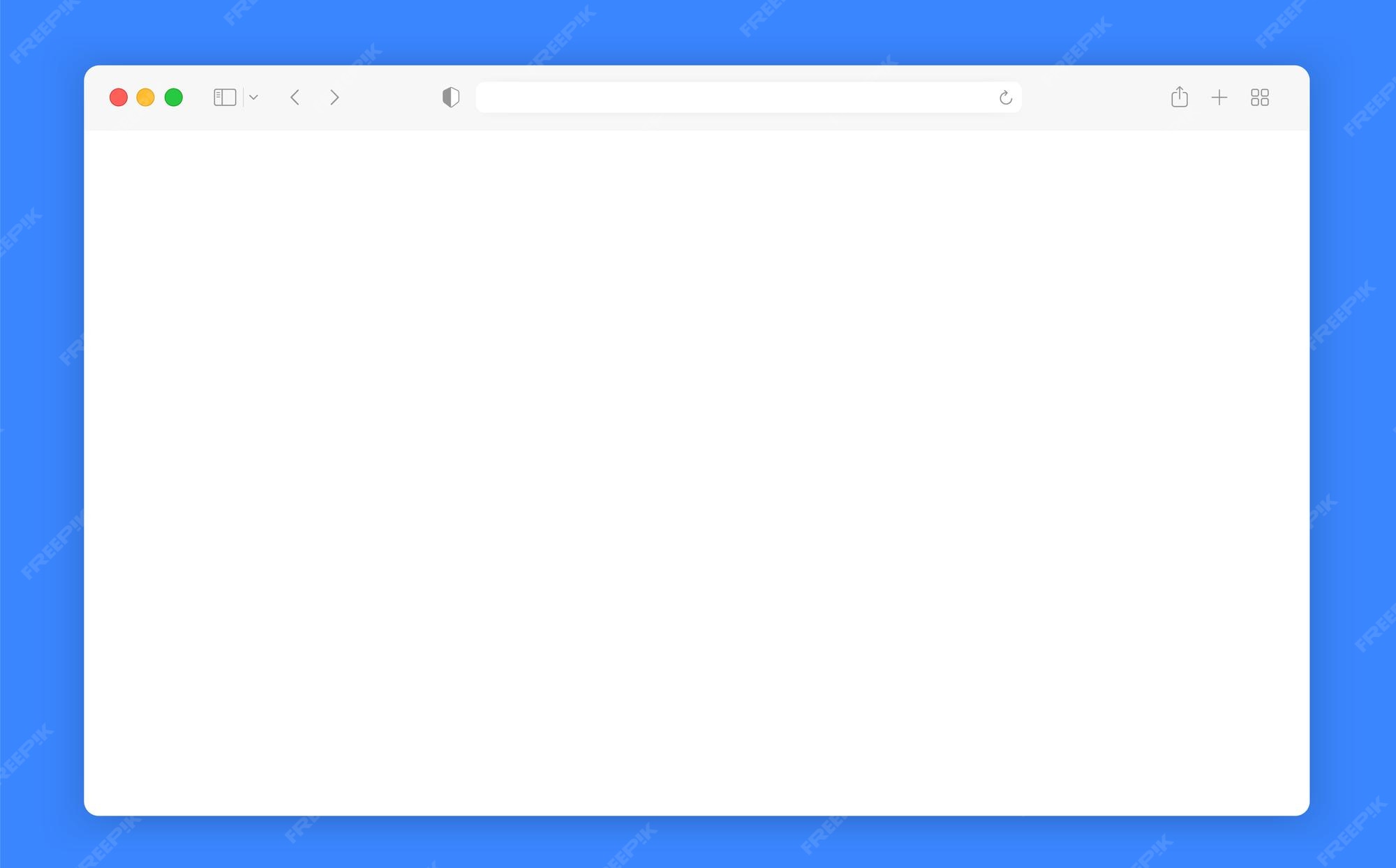 Premium Vector | Realistic search engine web browser window template with toolbar and shadow for ...