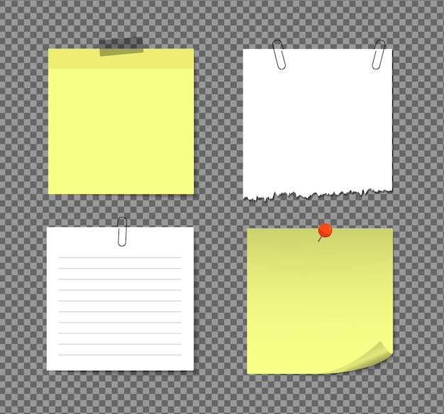 Premium Vector | Realistic sticky notes isolated Premium Vector | Realistic sticky notes isolated