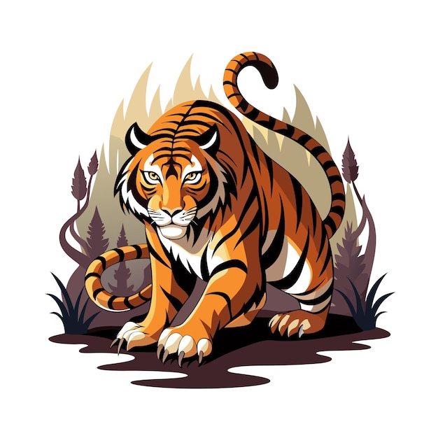 Premium Vector | Realistic Tiger Vector Illustration Concept Premium Vector | Realistic Tiger Vector Illustration Concept