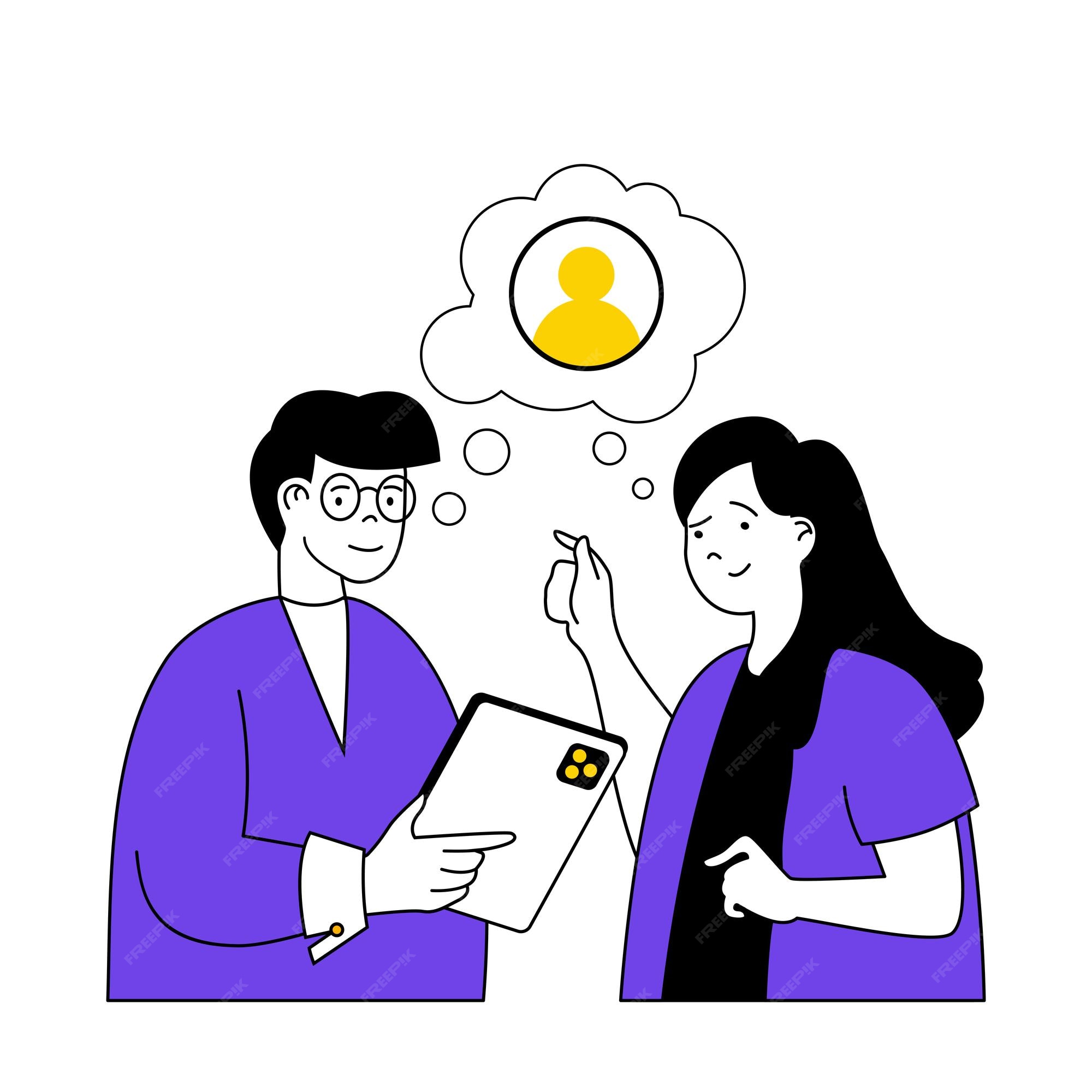 Premium Vector Recruitment Concept With Cartoon People In Flat Design