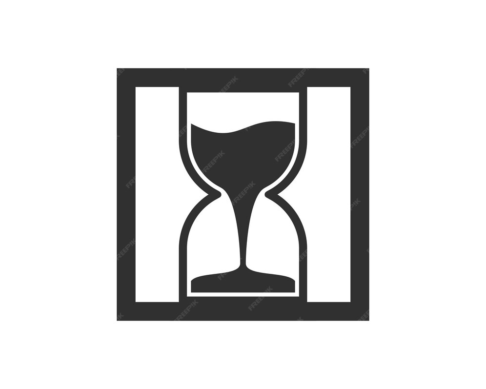 Premium Vector Rectangle Shape With Hourglass Inside