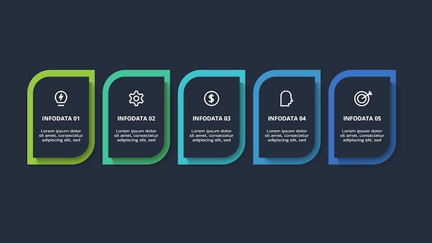 Premium Vector | Rectangles infographic business data visualization Premium Vector | Rectangles infographic business data visualization