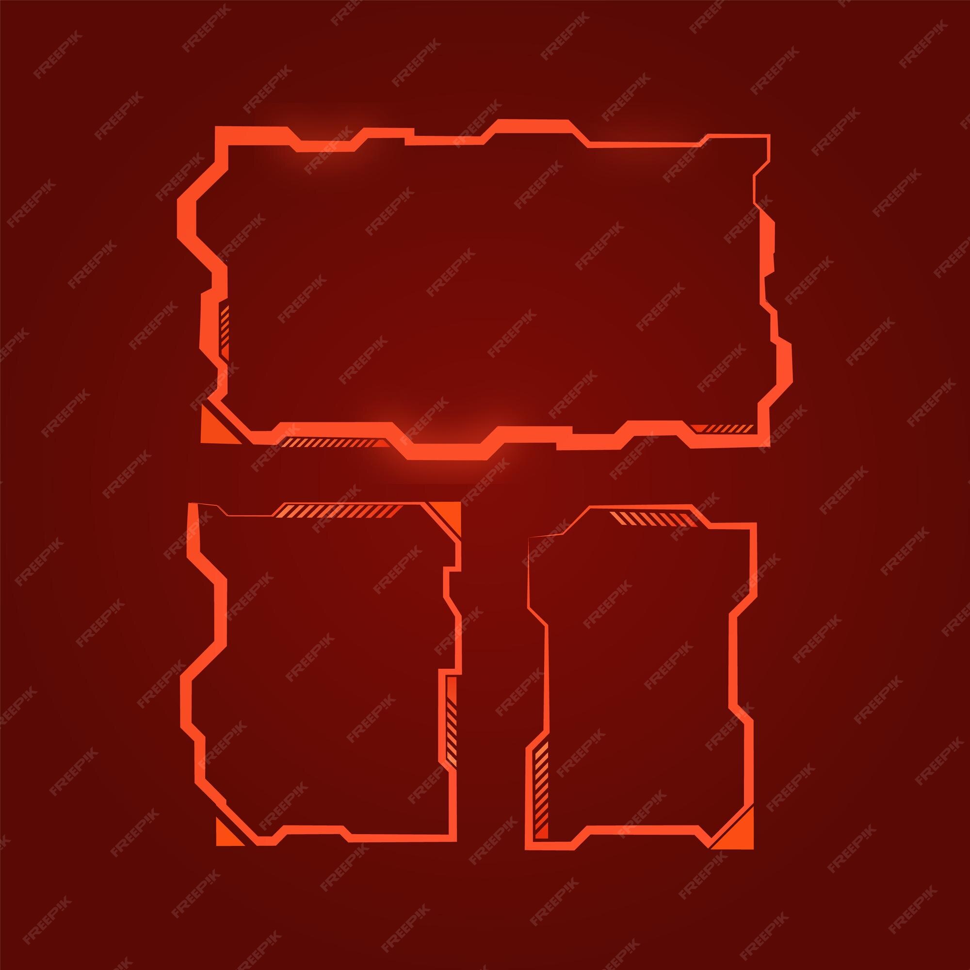 Premium Vector | Red blank border button and text area background Premium Vector | Red blank border button and text area background