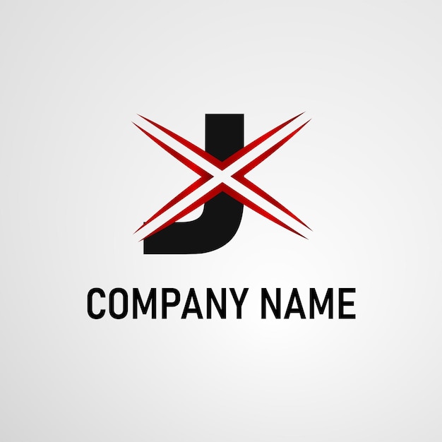 Premium Vector | Red cross initial logo of letter j Premium Vector | Red cross initial logo of letter j