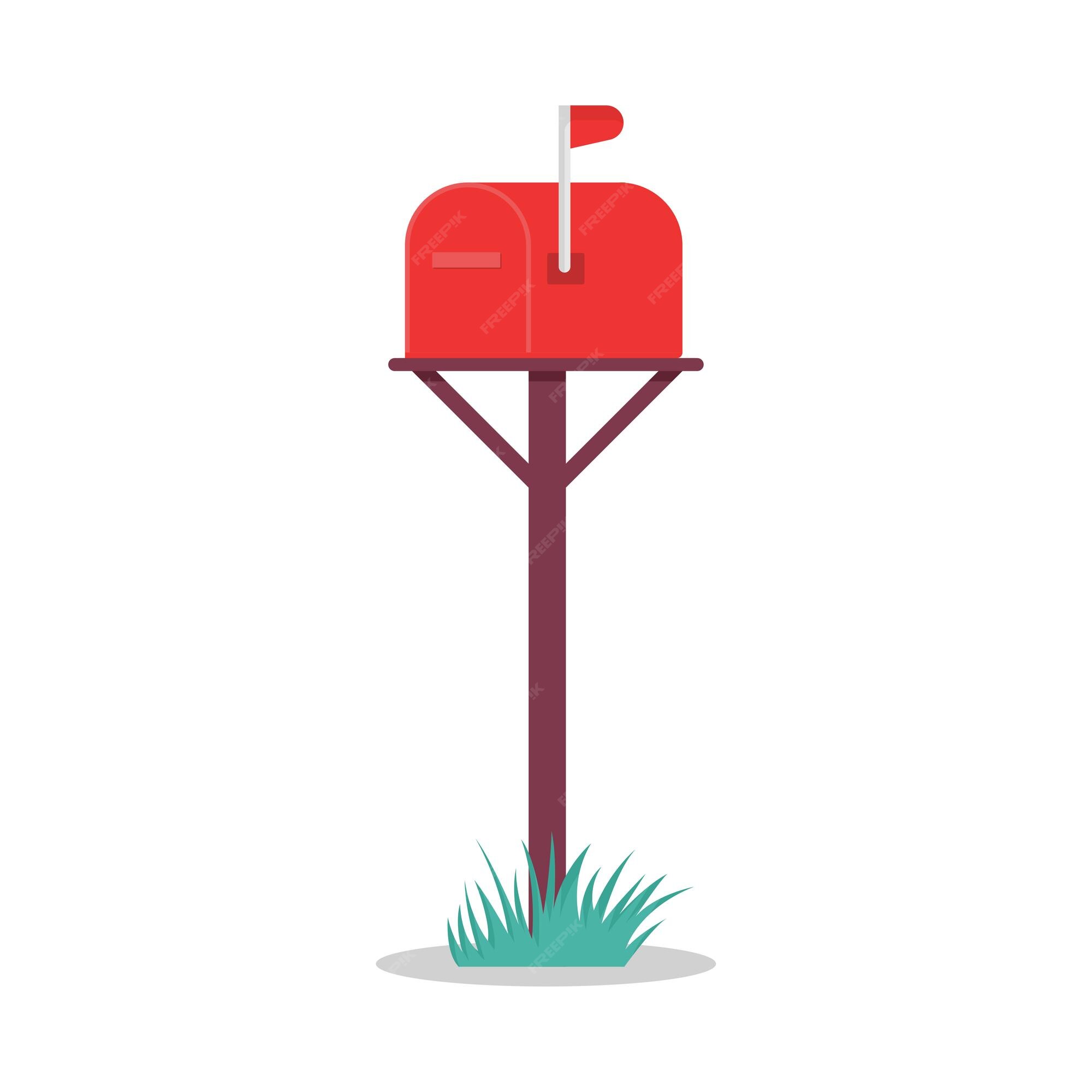 Premium Vector | Red mailbox vector illustration Premium Vector | Red mailbox vector illustration