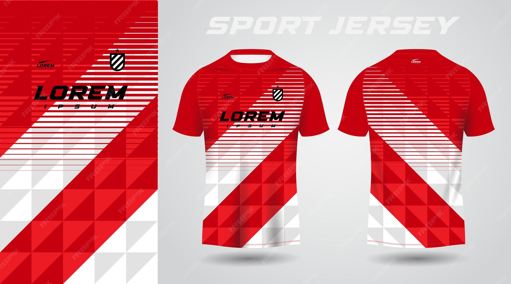 Premium Vector Red Shirt Sport Jersey Design