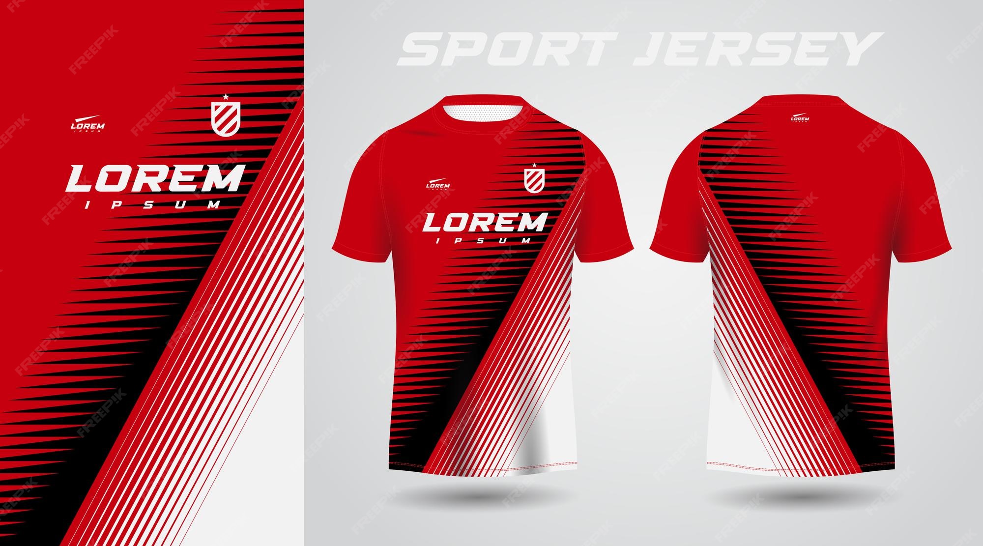 Premium Vector Red Shirt Sport Jersey Design