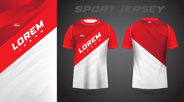 Premium Vector Red T Shirt Sport Jersey Design