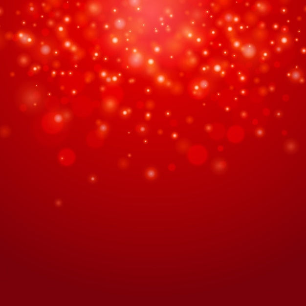 Premium Vector Red Vector Bokeh Background