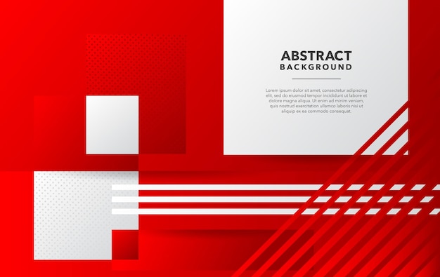 Premium Vector | Red white modern abstract background design Premium Vector | Red white modern abstract background design
