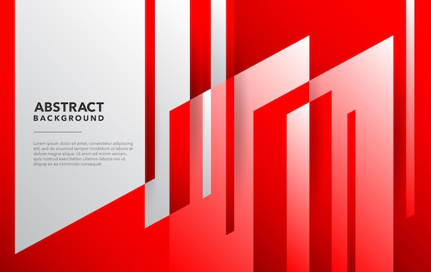 Premium Vector | Red white modern abstract background design Premium Vector | Red white modern abstract background design
